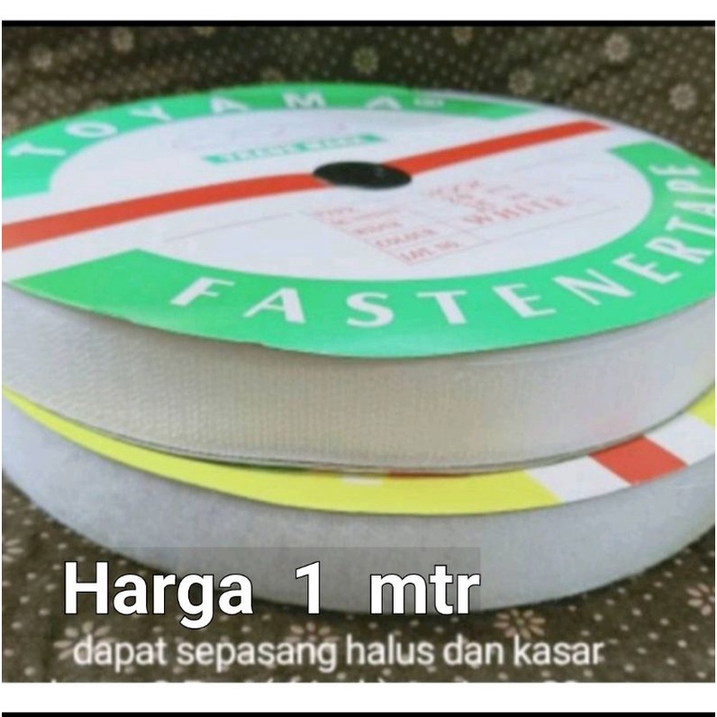Jual 1 mtr velcro putih 2,5 cm | Shopee Indonesia