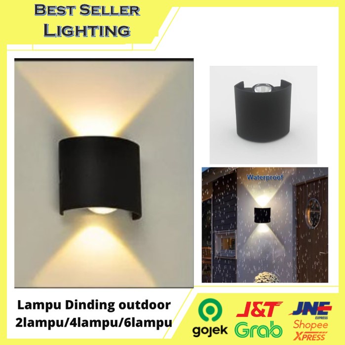 Jual Lampu Dinding Taman Outdoor 2 MATA / 2 LAMPU LED Wall Light ...