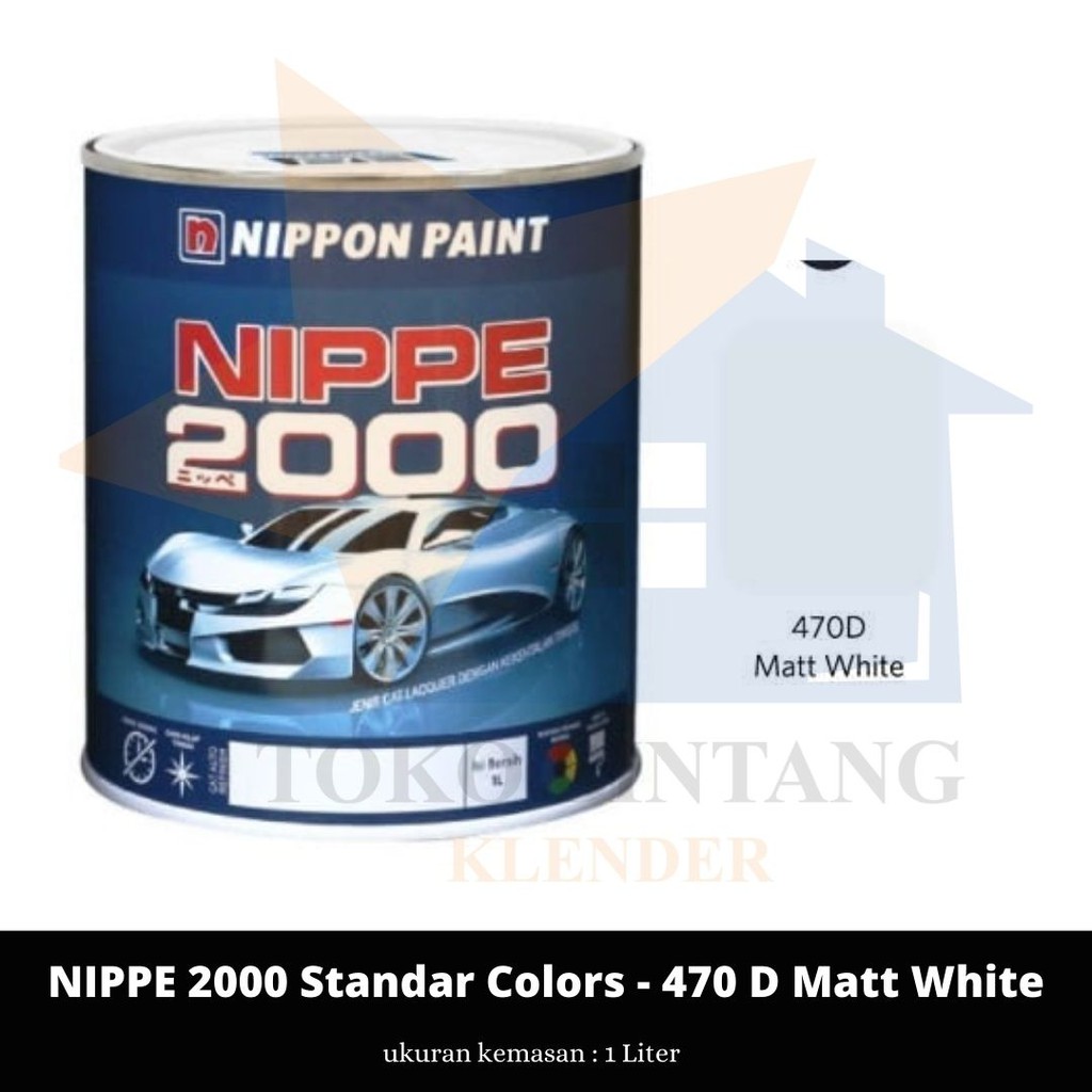 Jual Nippe 2000 Standar Colors-470 D Matt White | Shopee Indonesia