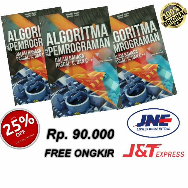 Jual Buku ALGORITMA dan PEMROGRAMAN dalam bahasa pascal C , dan C++ ...