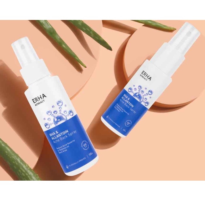 Jual ERHA BHA & Allantoin Acne Back Spray 60ml | meredakan kemerahan ...
