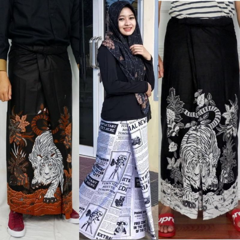 Jual Sarung Batik Motif Macan | Sarung Batik Motif Harimau | Shopee ...