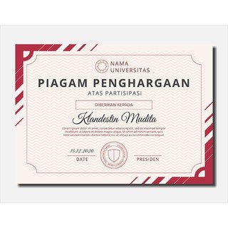 Jual Sertifikat,Piagam Penghargaan Ukuran A4 Indonesia|Shopee Indonesia