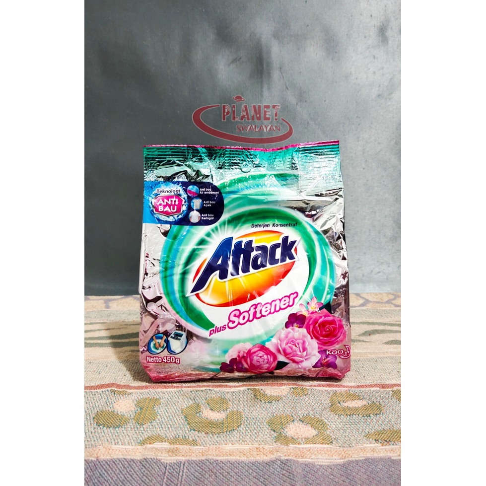 Jual ATTACK DETERJEN KONSENTRAT PLUS SOFTENER 450 GR | Shopee Indonesia