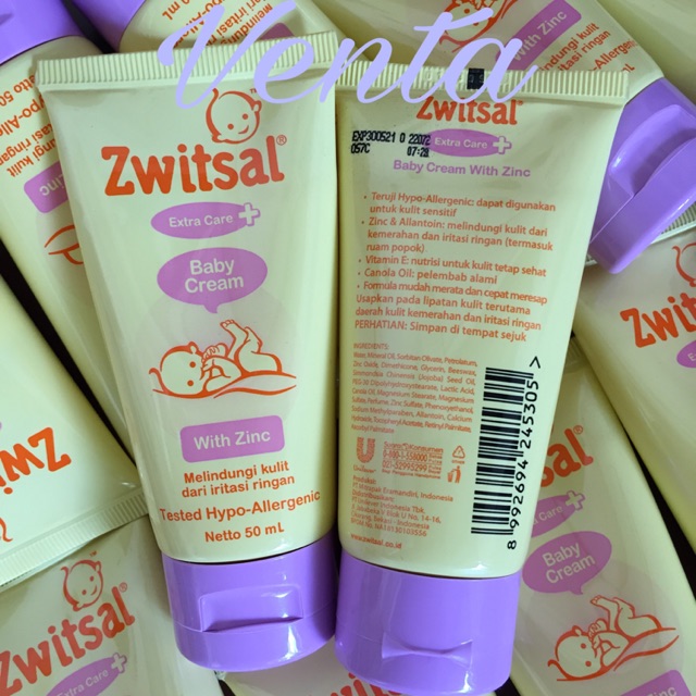 Jual Zwitsal Extra Care Baby Cream with Zinc 50ml | Shopee Indonesia