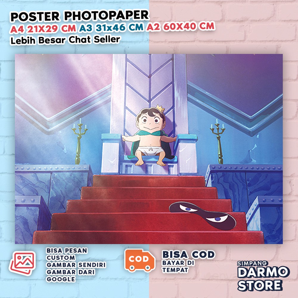 Jual Poster Ousama Ranking Anime Ranking of Kings Wibu Bojji Kage Daida ...