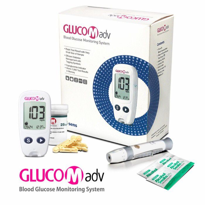 Jual Gluco M Advance+strip Onemed | Shopee Indonesia