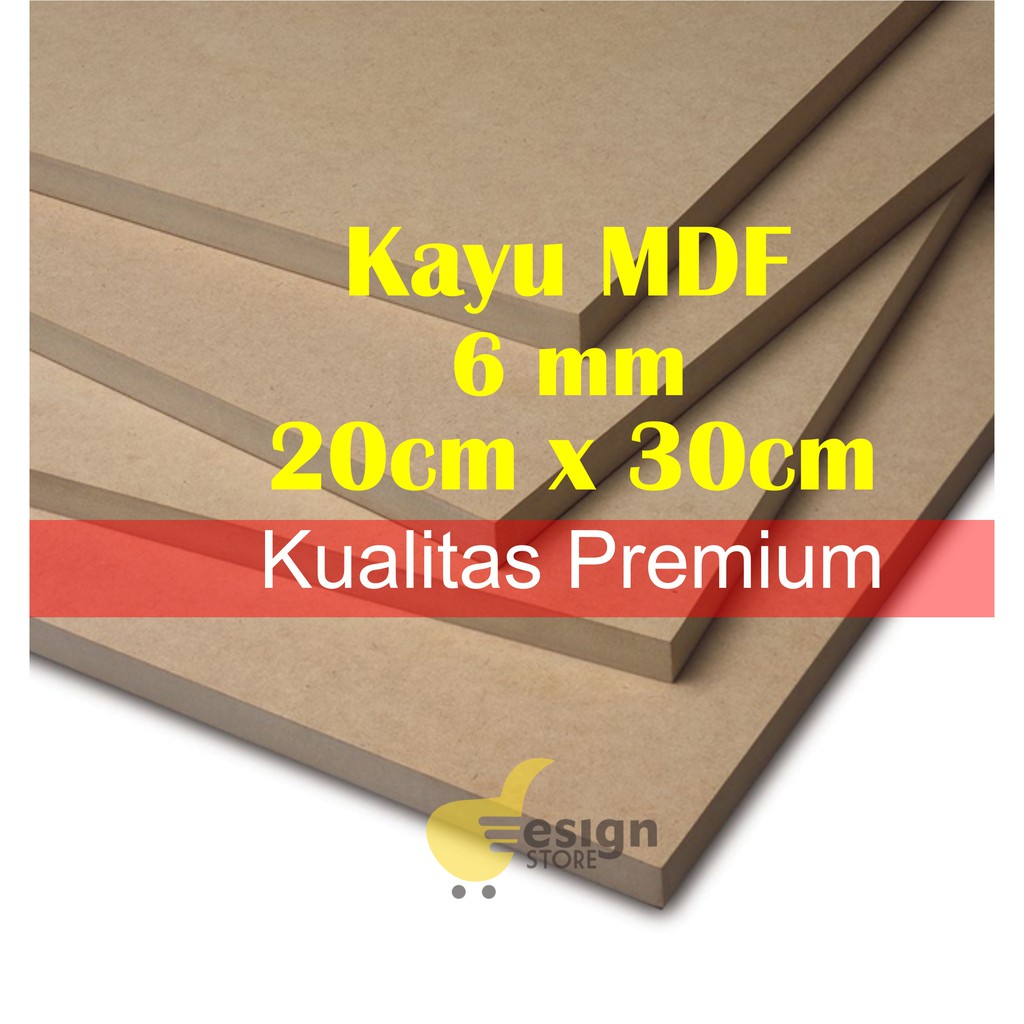 Jual Papan Kayu MDF Ukuran 20cm x 30cm x 6mm Kualitas Premium | Shopee ...