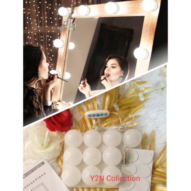 Jual LAMPU LED MEJA RIAS MAKE UP/LED VANITY MIRROR LIGHT/LED 10 BOHLAM ...