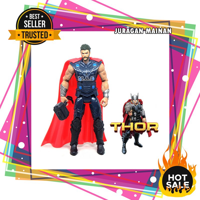Jual Mainan Thor Short Hair Marvel Avengers Action Figure Pajangan ...