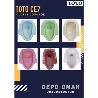 Jual Kloset jongkok TOTO CE7 ORIGINAL TOTO warna | Shopee Indonesia