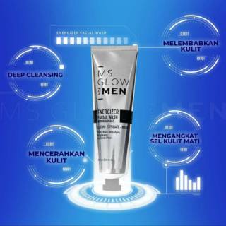 Jual FACIAL WASH MS GLOW MEN ENERGIZING FACIAL FOAM MS GLOW FOR MEN MS ...