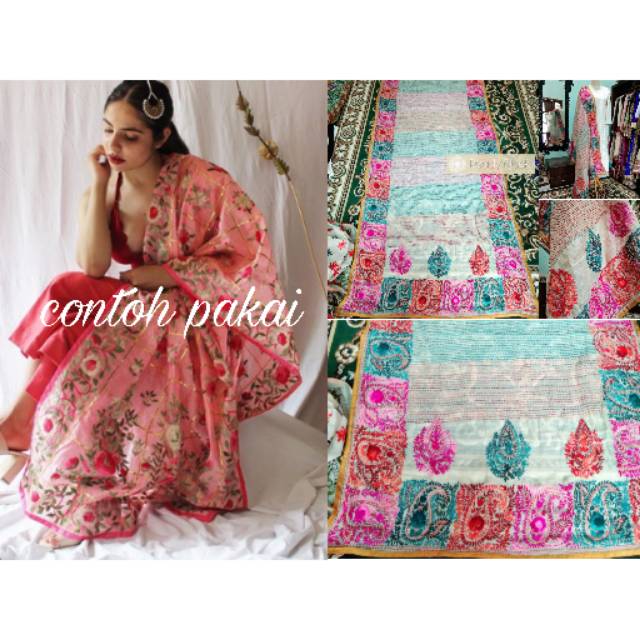 Jual Selendang India Dupatta SID006 Indonesia|Shopee Indonesia