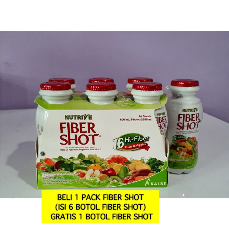 Jual NUTRIVE FIBER SHOT 6x 100 ML (MINUMAN KAYA AKAN SERAT UNTUK ...