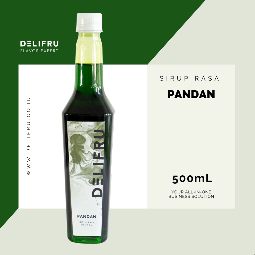 Jual Syrup Pandan Delifru 500 ml - Sirup Pandan Premium | Shopee Indonesia