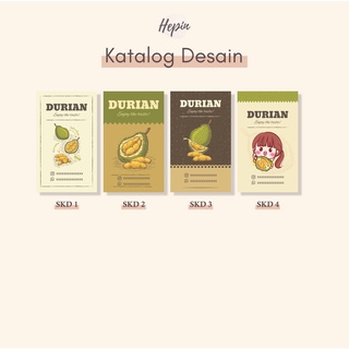 Jual Stiker Kemasan Tema DURIAN - Kemasan Produk | Shopee Indonesia