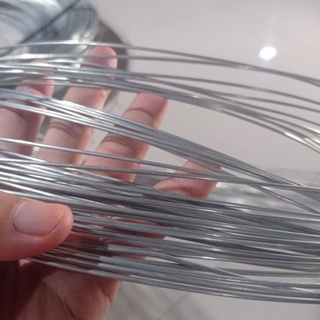 Jual Kawat BWG 16 kawat 1,8 mm Kawat jemuran tali ikat PUTIH GALVANIS ISI 500 GRAM 30 METER ...