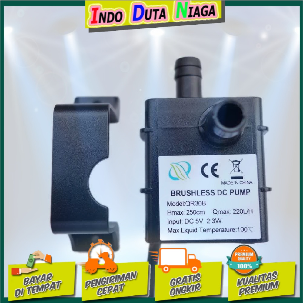 Jual Pompa Air Mini USB Brushless Water Oil Pump Submersible 5V - QR30B ...