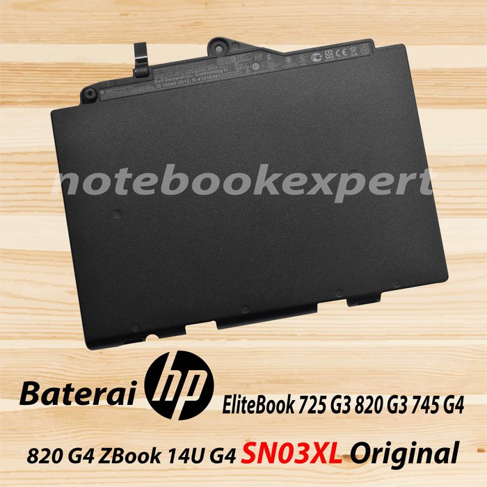 Jual Baterai HP EliteBook 725 G3 820 G3 745 G4 820 G4 SN03XL Original ...