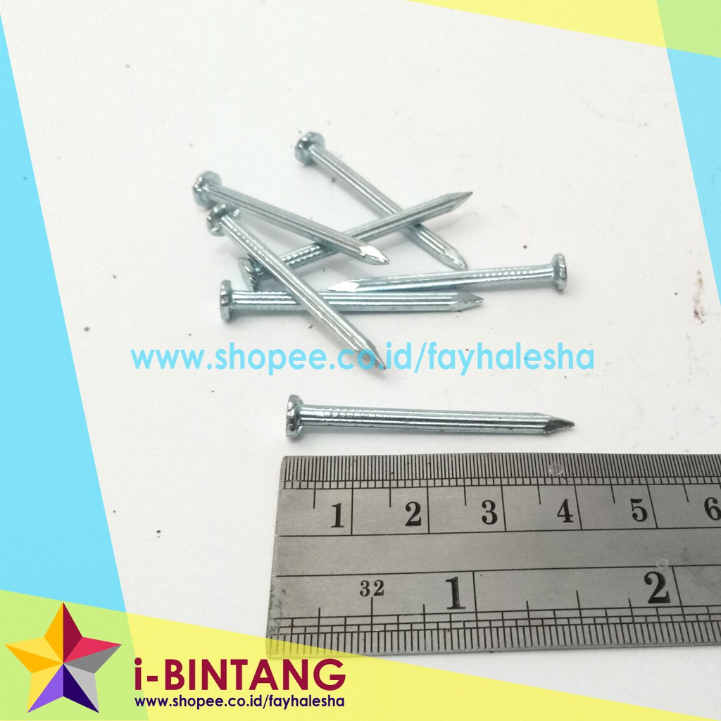 Jual UK. 1 1/2 INCHI (4CM) PAKU COR / PAKU BETON / PAKU TEMBOK PUTIH ...