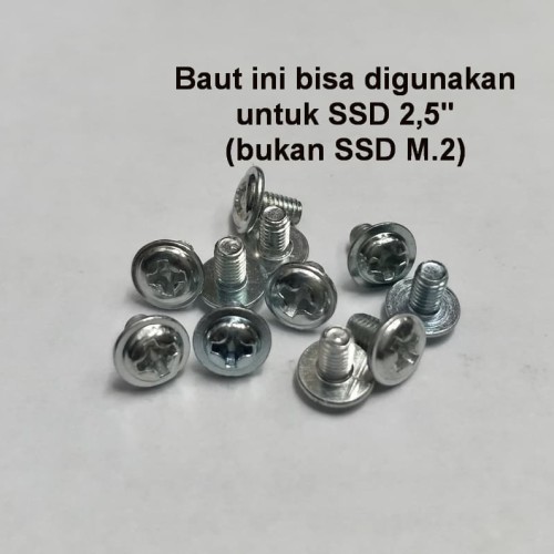 Baut Hardisk / SSD Sata / Motherboard 2.5'' - (Per 10+2 PCS) Bandung ...