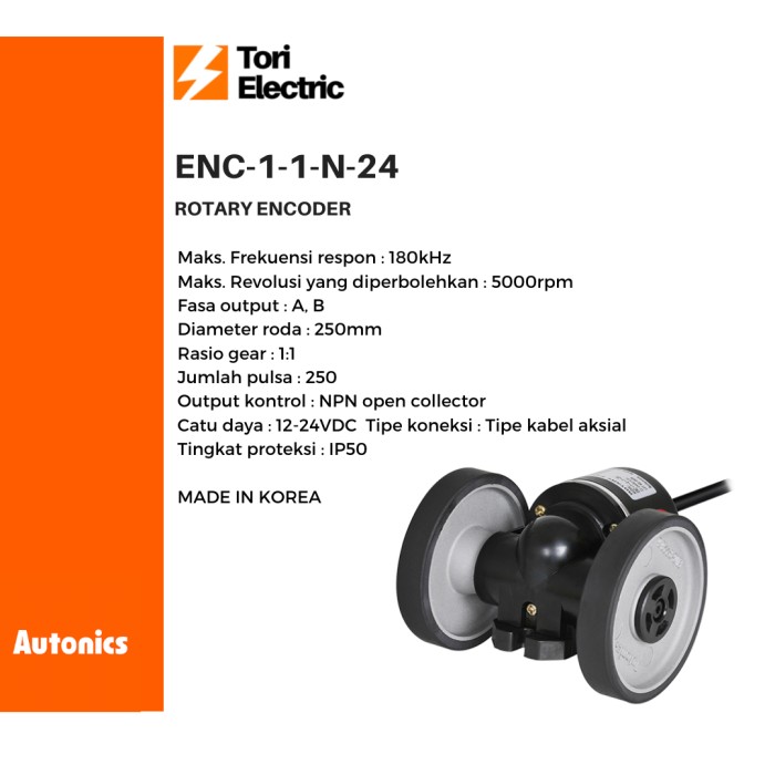 Jual Autonics ENC-1-1-N-24 Rotary Encoder Wheel Meter Yard Resmi ...
