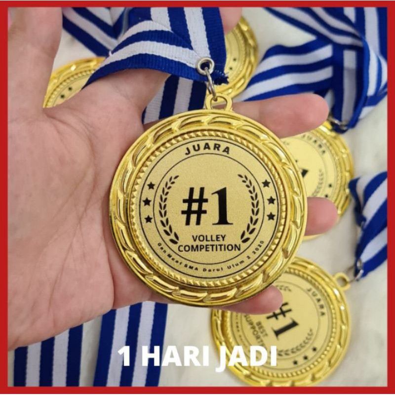 Jual (Minimal 2) Medali Logam Custom (Gold, Silver, Perunggu) Indonesia ...