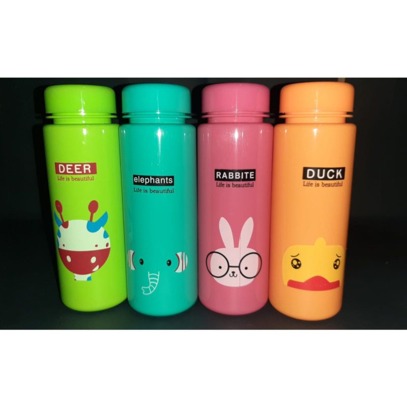 Jual BOTOL MINUM / BOTOL ANIMAL WARNA / BOTOL ANIMAL PLASTIK 500ml ...