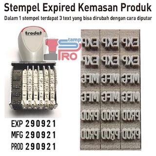 Jual Paket Stempel Expired 3 in1 EXP / Expired Trodat 3mm 6 digit ...