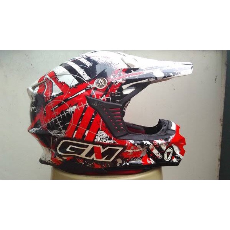 Jual helm GM trail | helm cross | second | Shopee Indonesia