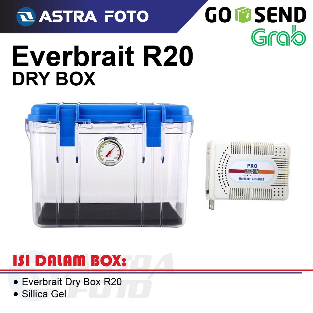 EVERBRAIT R20 DRYBOX / DRY BOX KAMERA + SILICA GEL ELEKTRIK | Shopee ...