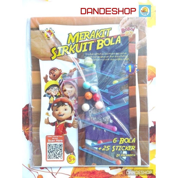 Jual Boboiboy Merakit Sirkuit Bola - 6 Bola + 25 Sticker Boboi boy anak ...