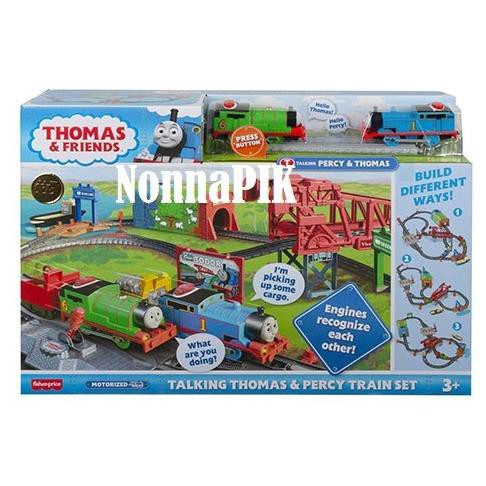 Jual Thomas & Friends Talking Thomas & Percy Train Set Motorized ...
