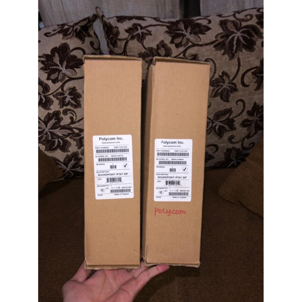 Jual polycom soundpoint ip301 sip baru lengkap dengan power gan ...