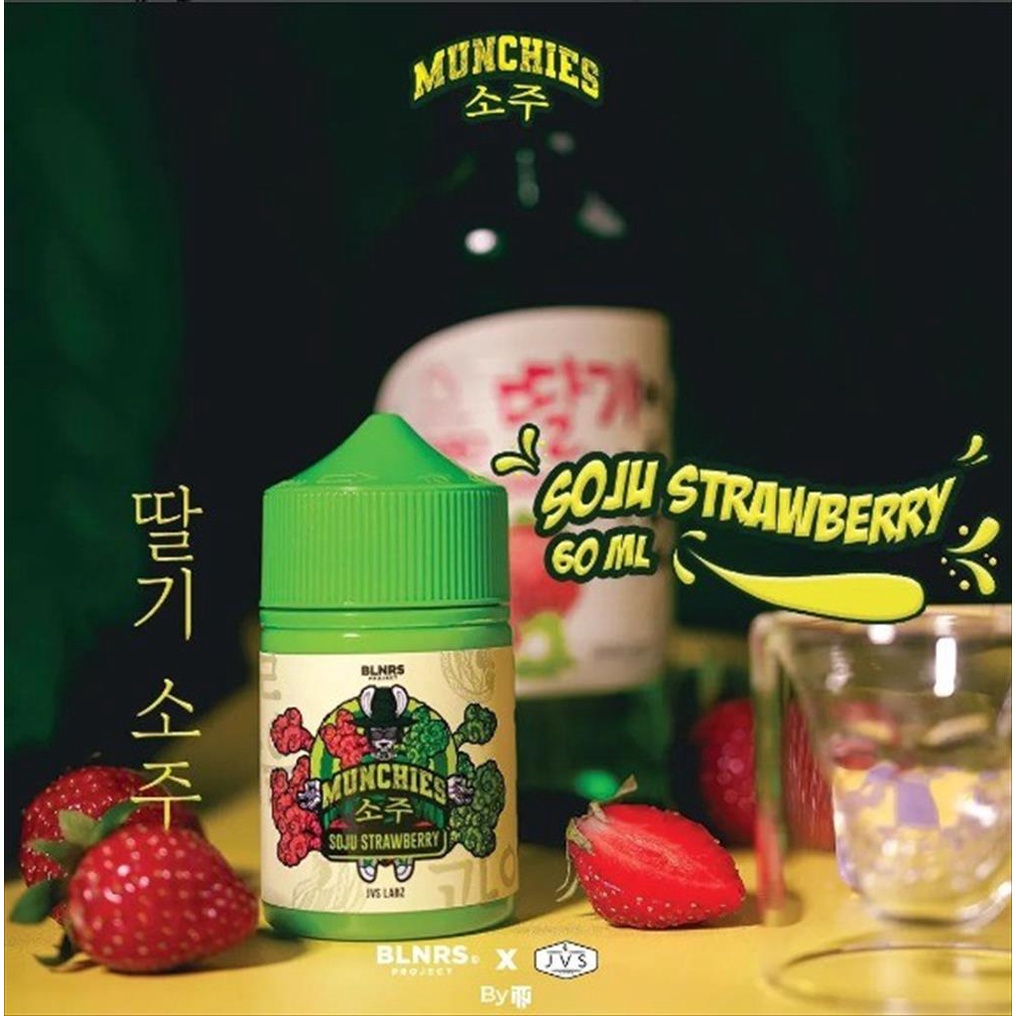 Jual Liquid Vape MUNCHIES V2 Soju Strawberry 100ML by Arief Muhammad x ...