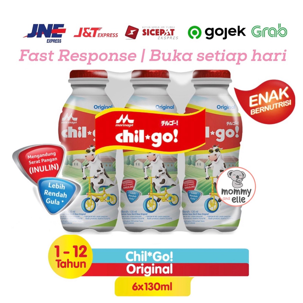 Jual Morinaga Chil Go Chilgo cair Original 130ml 6 botol (susu UHT anak) | Shopee Indonesia