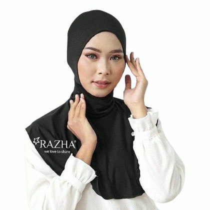 Jual Iner Ninja Hitam Panjang Jumbo/Menset Jilbab Long/Iner Ninja Hitam ...