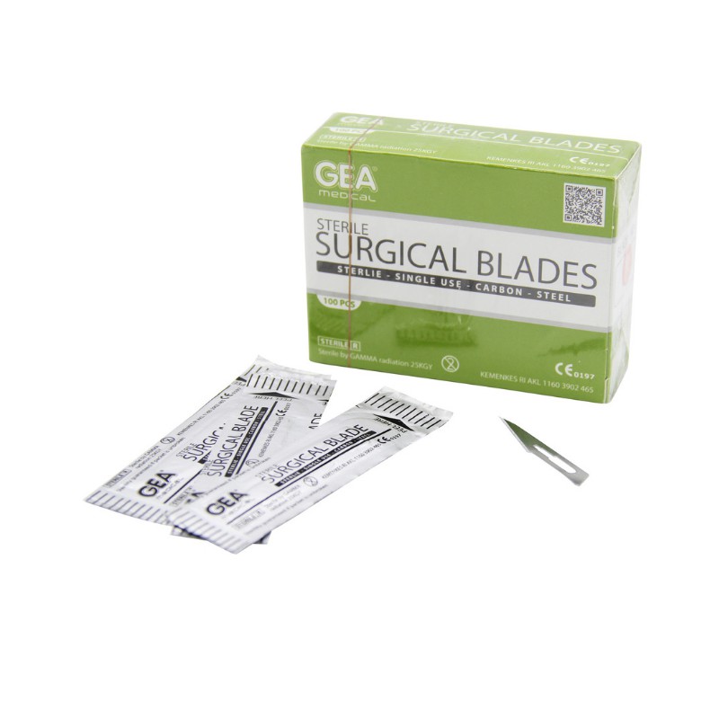 Jual Pisau Bedah - Bisturi Mess - Surgical Blade Gea No.11 | Shopee ...