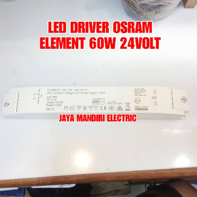 Jual LED DRIVER OSRAM ELEMENT 60W 24 VOLT / BALAST LED OSRAM 60WATT 24V ...