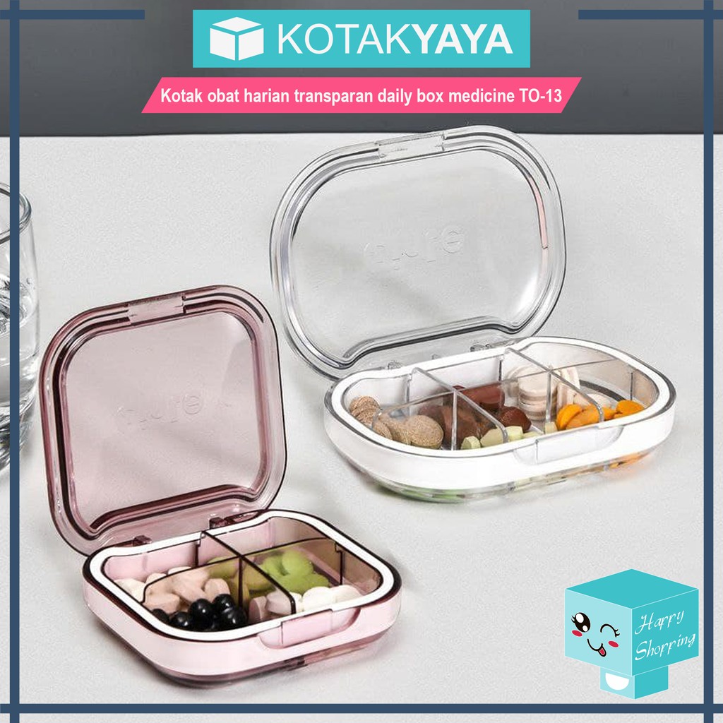Jual Kotak obat harian transparan daily box medicine TO-13 Indonesia ...
