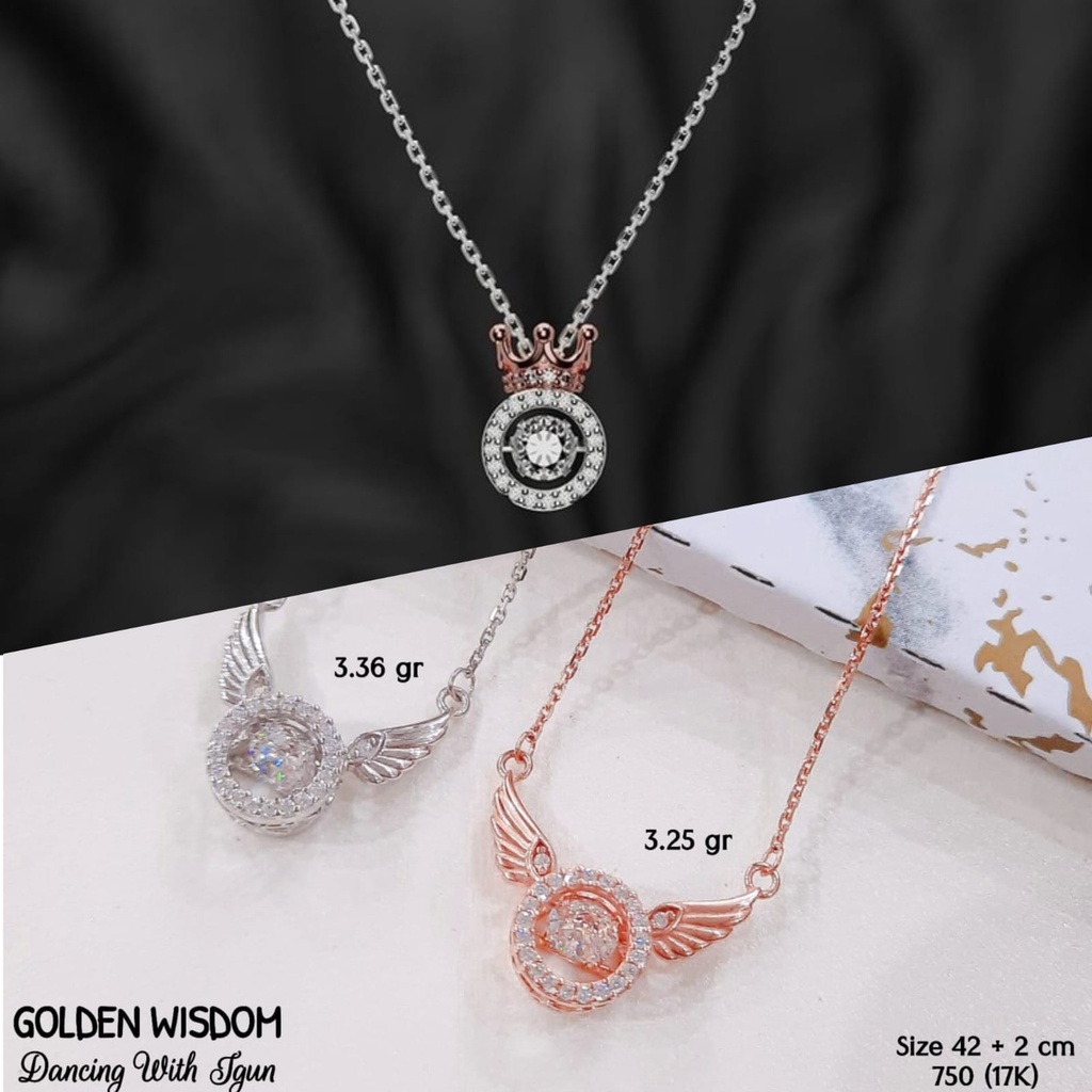 Jual KL Dancing Stone With Igun Bulat Mata AD 750 Golden Wisdom / Sayap | Shopee Indonesia