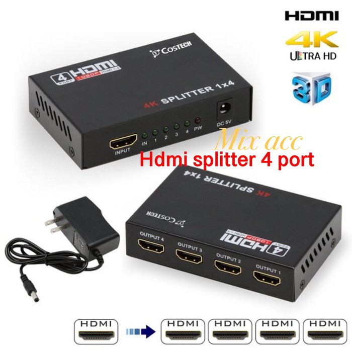 Jual Hdmi Splitter 4 Port | Shopee Indonesia