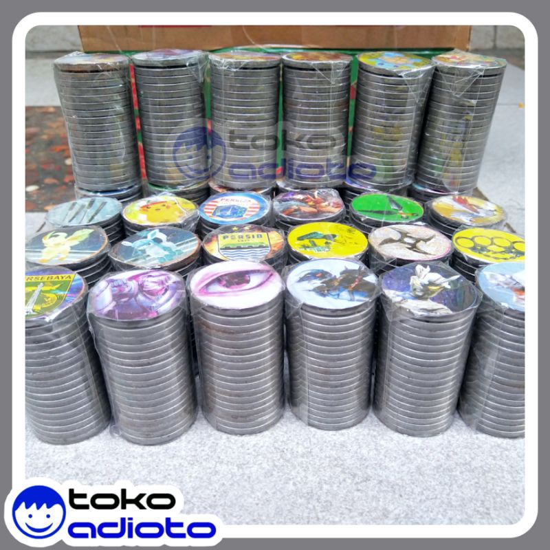 Jual Mainan Tazos Gacoan isi 18pcs / Tajos King / Tazos Raja / Tajos ...