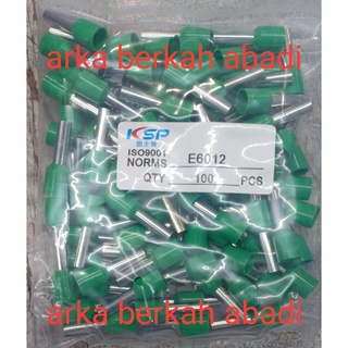Jual Skun tusuk FERRULES ferules ferul E 6012 E6012 6 mm 6mm green 100 ...