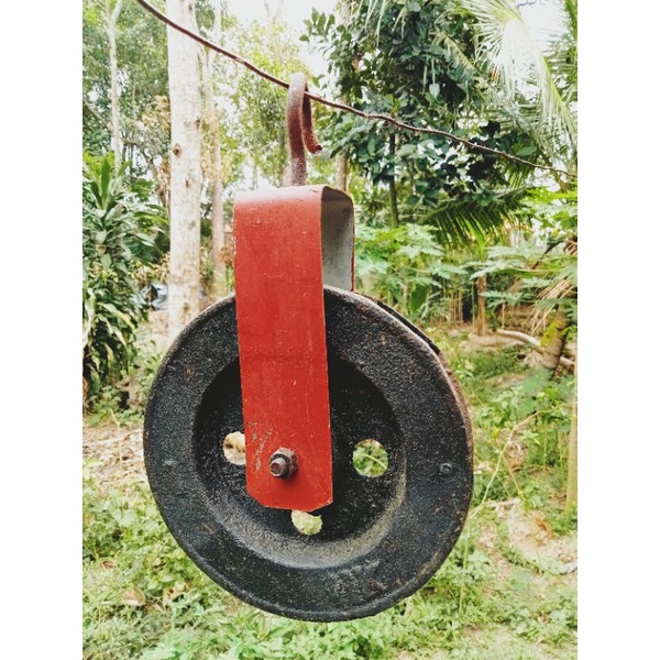 Jual Kerekan timba bahan besi (Alat bantu katrol barang) | Shopee Indonesia