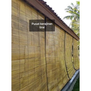 Jual krey outdoor / gorden / tirai bambu waterproof / pelindung panas ...