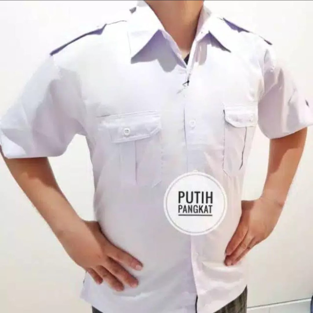 Jual (COD) KEMEJA POLOSAN PANGKAT ~ AMERICAN DRIIL ~ PDH SERAGAMAN ...