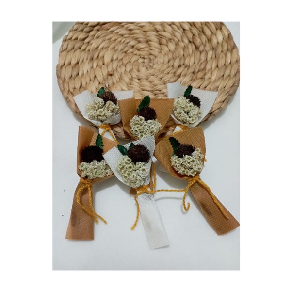 Jual BUCKET MINI BUNGA KERING (EDELWEISS & POMPOM) Indonesia|Shopee ...