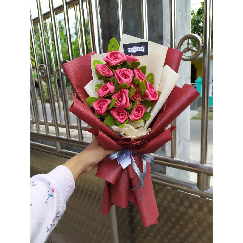 Jual bucket Satin /buket satin /bunga satin | Shopee Indonesia