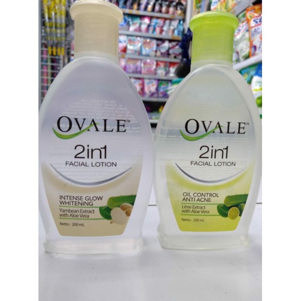 Jual Ovale facial lotion 2in1 white anti acne 200ml | Shopee Indonesia